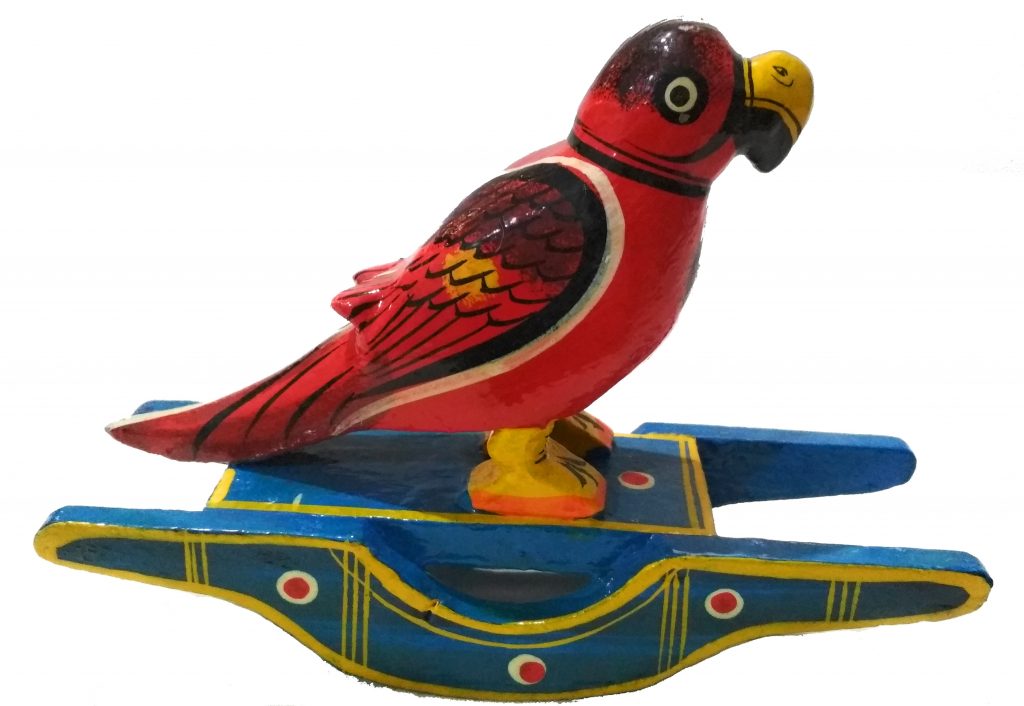 Milana Crafts Handcrafted Wooden Rocking Parrot – Namma Gini – Milana ...
